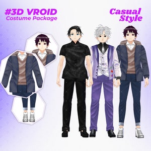 Vroid Clothing Pack, Costume, Streamer Kit, Kawaii Clothes, Vtuber ...