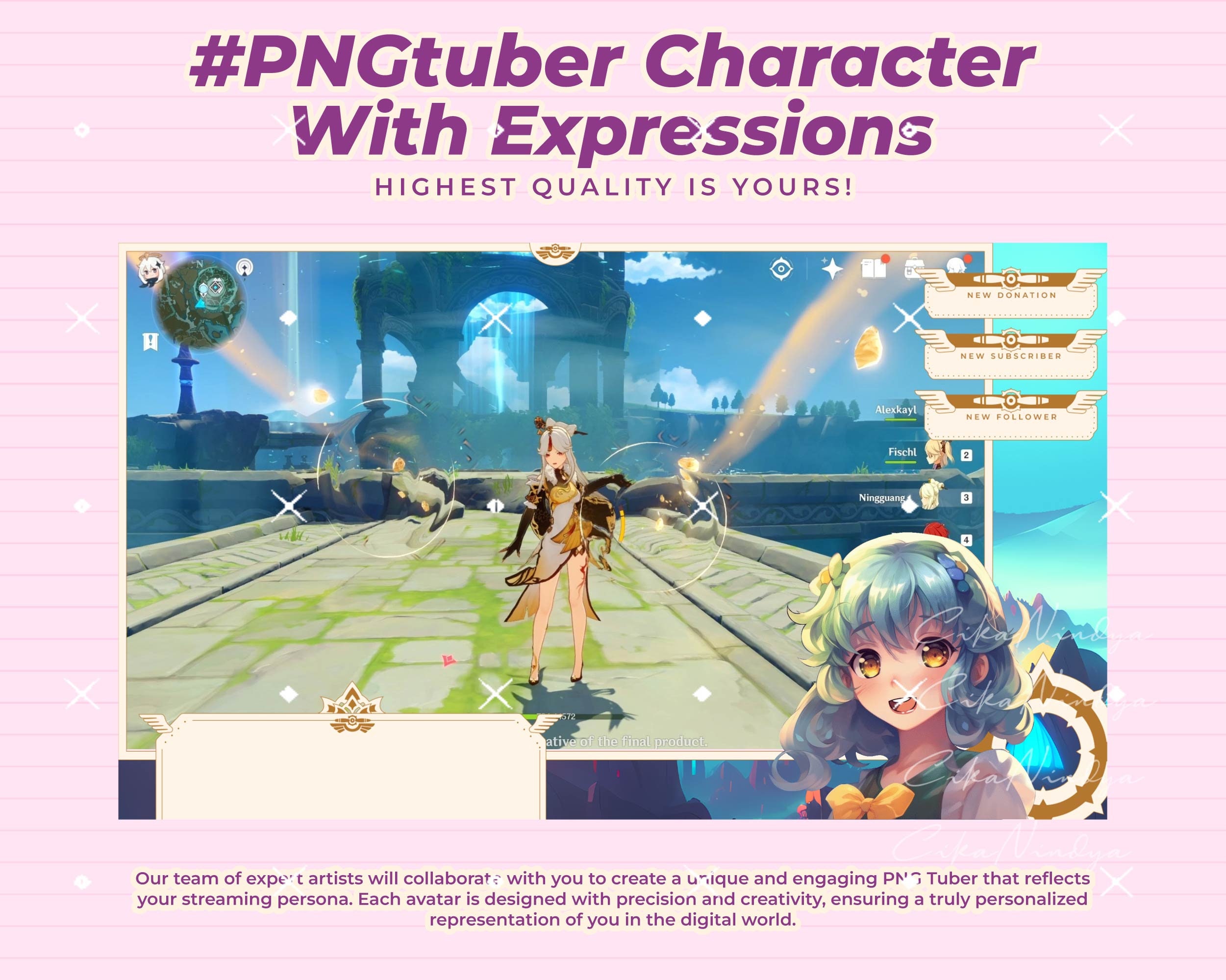 Pngtuber Pngtuber Avatar Pngtuber Premade Pngtuber - Etsy