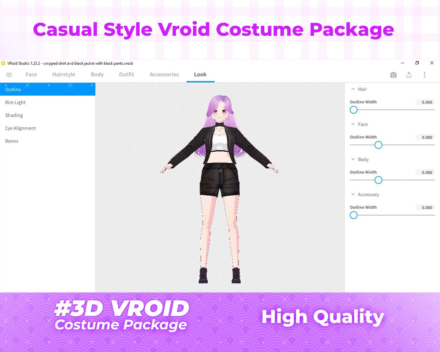 Vroid Clothing Pack Costume Vroid Clothes Kawaii Clothes - Etsy