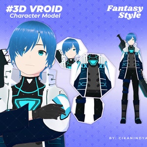 3D Vroid Character, Vtuber Model, 3d Model Commission, Vroid, 3d Model ...