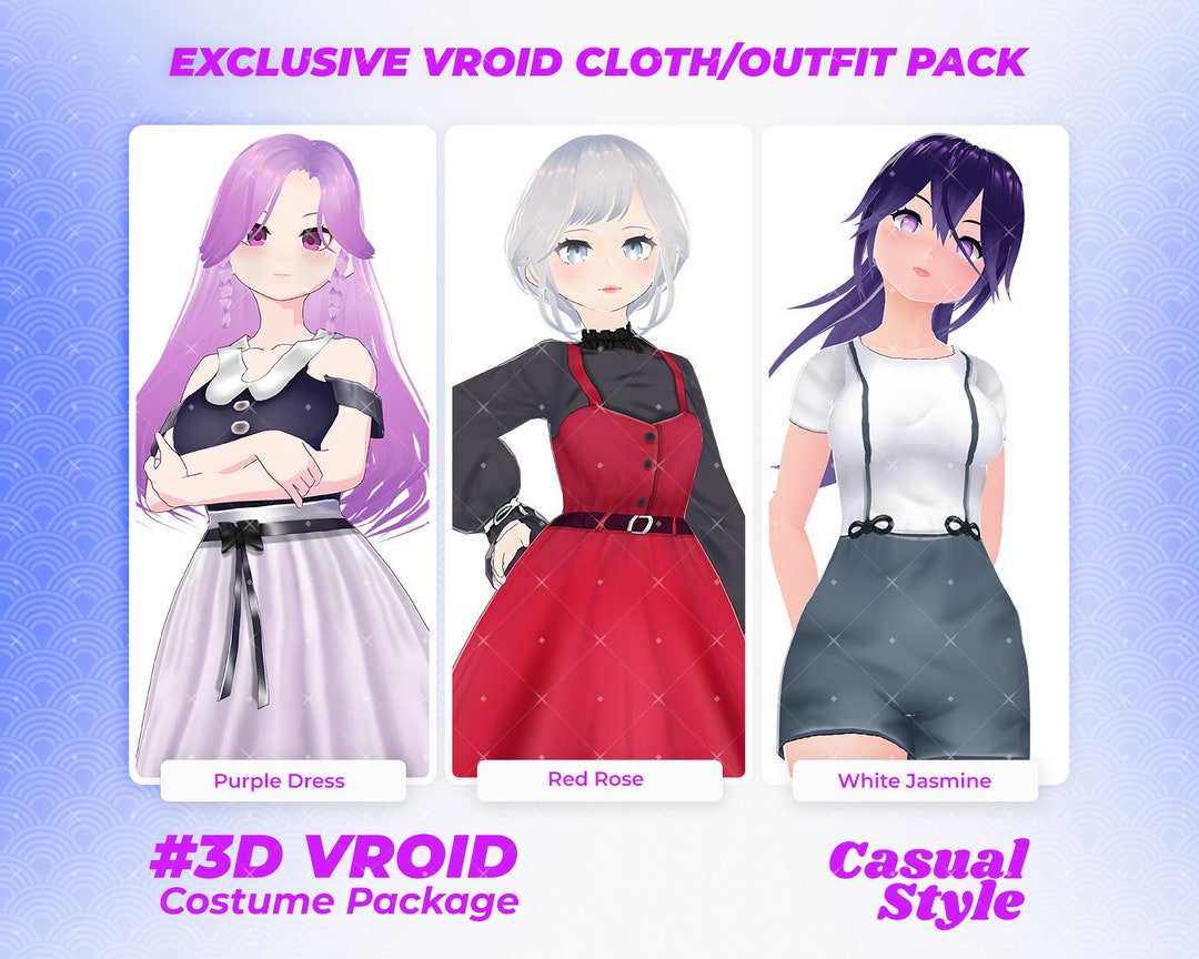 Vroid Clothing Pack, Clothes, Doll Clothes, 3d, Vroid, Sexy Clothes ...