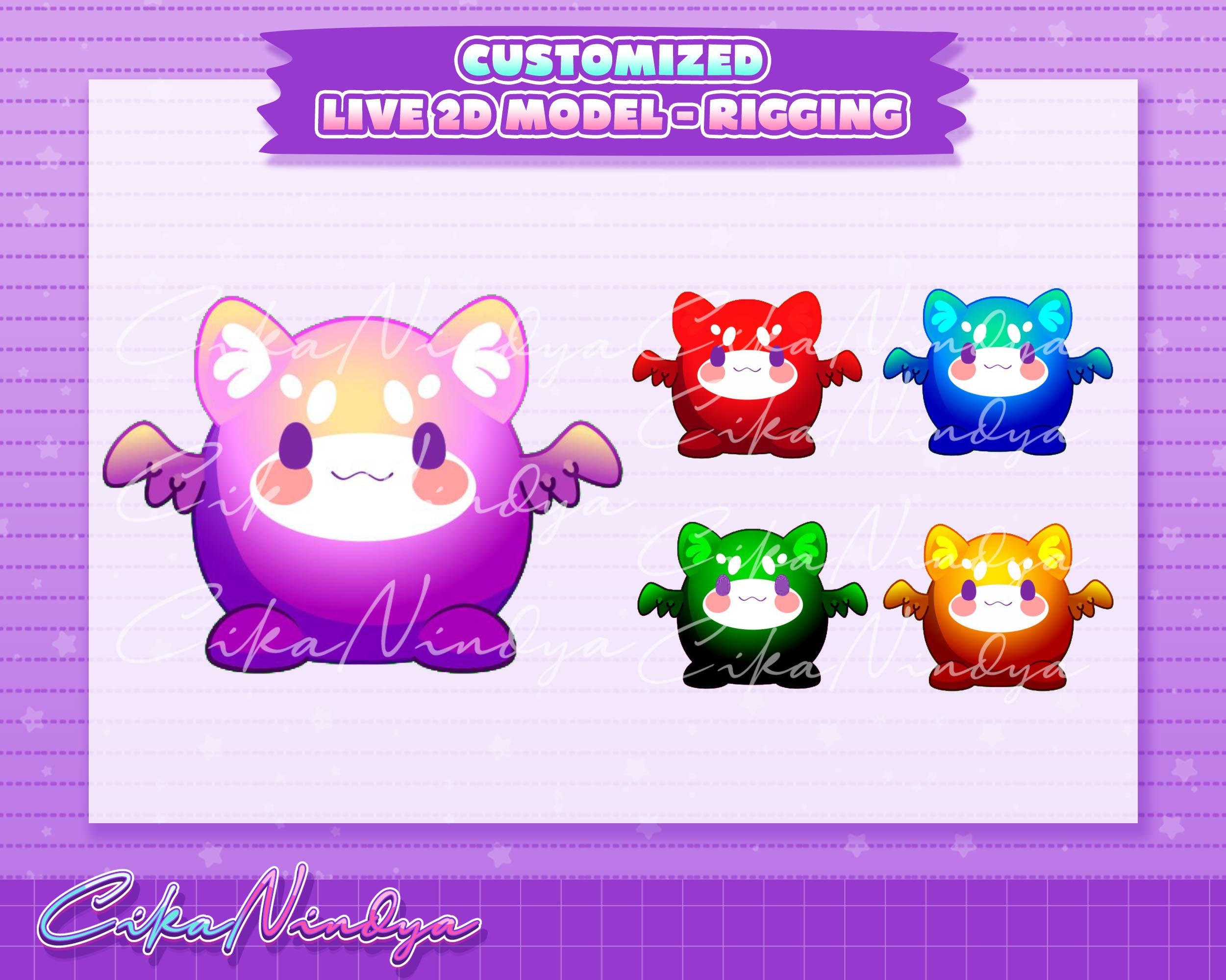 Pet Vtuber V10 Vtuber Modelo Vtuber Cute Vtuber Kawaii - Etsy México