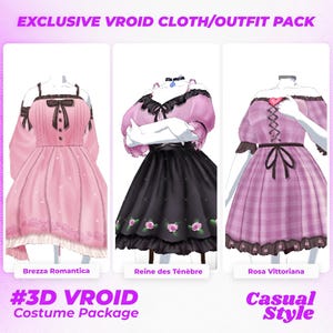 Fantasy Vroid Outfit Pack: Magical 3D Vtuber Clothes - Etsy