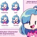 Blue Hair Girl PNG Tuber Avatar for Streamers Pngtuber, Pngtuber Twitch ...