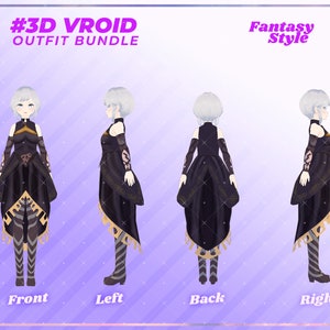 Vroid Clothing Pack, Vroid Outfit, Cosplay Costume, Vroid Assets ...
