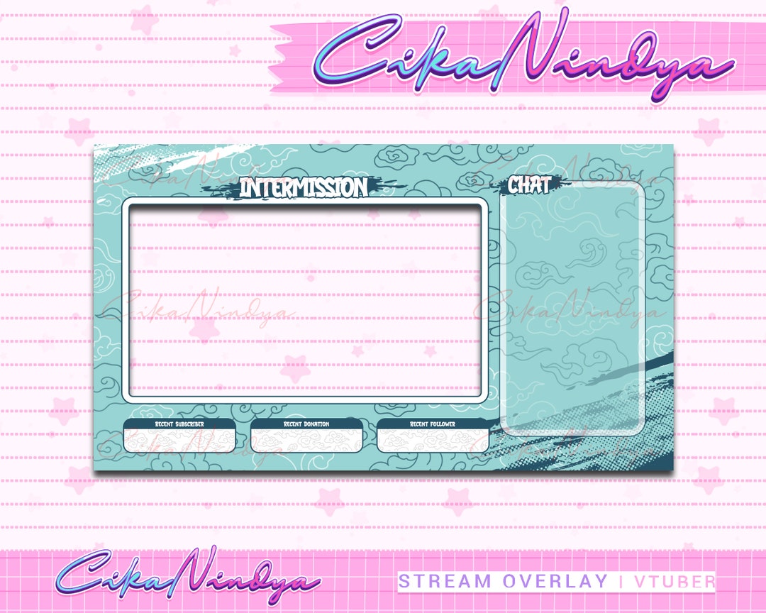 Animated Stream Intermission Screen: Blue Cloud Theme (WEBM) - Etsy