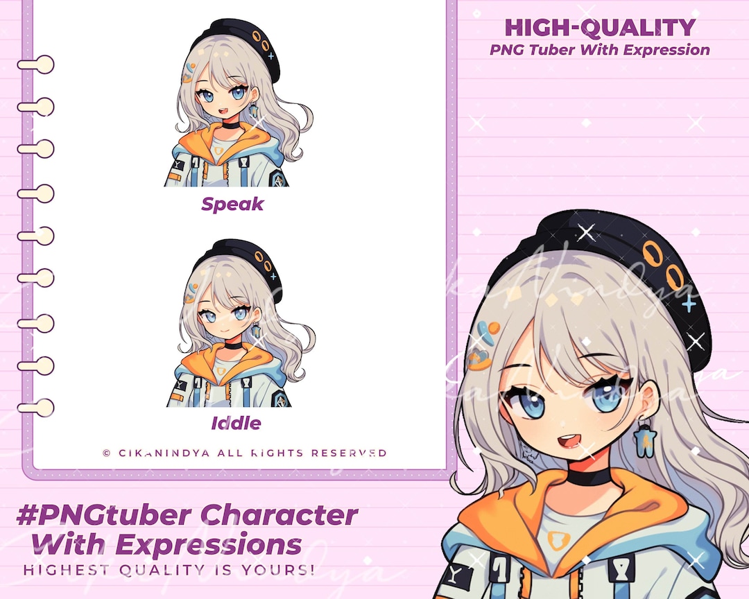 PNG Tuber, Pngtuber Model, Pngtuber Premade, Pngtuber Commission ...