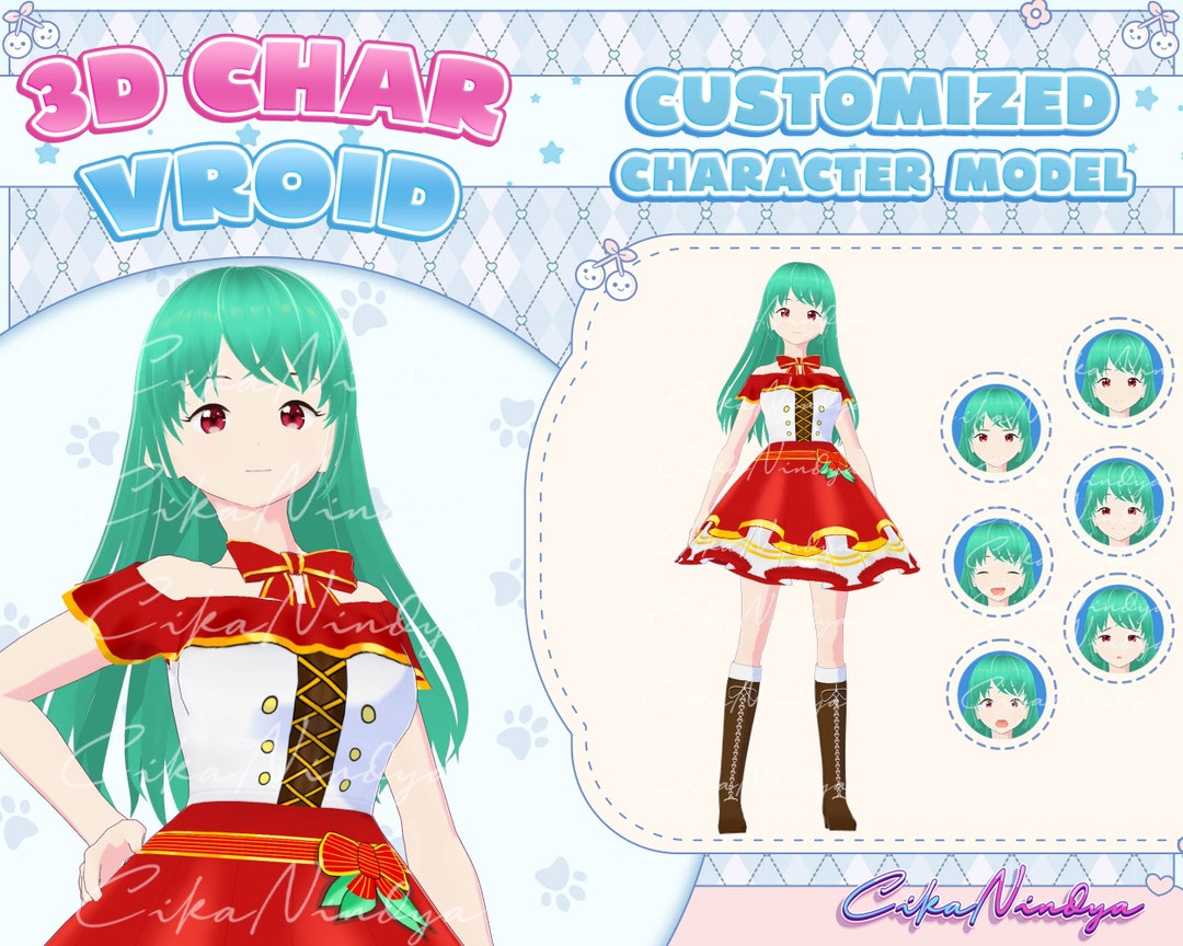 Bring Joy to Your Streaming Wonderland With 3D Vroid Character - Etsy