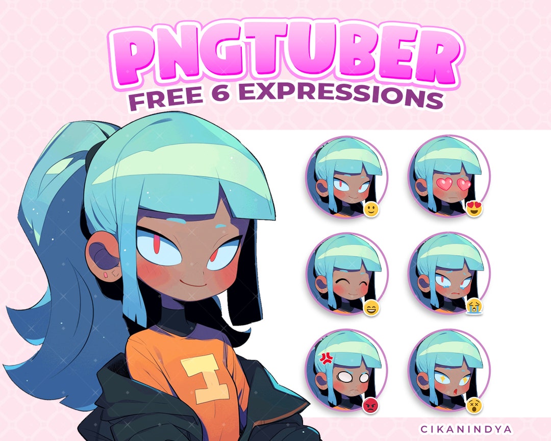 PNG Tuber | Girl Brown Skin PNG Tuber Character for Immersive Gaming ...