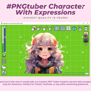 Premade Pngtuber Avatar: 2 Poses, .veadomini File - Etsy