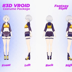 Vroid Girl Outfits for Magical Streams Vroid Clothing Pack, Streaming ...