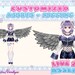 Vtuber Assets Stream Assets Vtuber Asset Wings Live2d Asset - Etsy