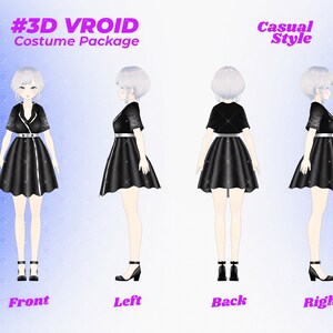 Sleek Casuals for Vroid 3D Outfit Collection for Stylish Avatar - Vroid ...