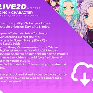 Vtuber Model | Live2d Anime Girl Fairy Fantasy Blue Hair | 7 ...