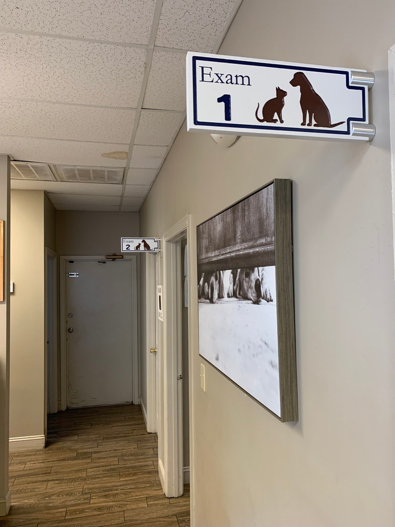 Style 1310 | LARGE Protruding Engraved Veterinary Door Sign | 13.25” X ...