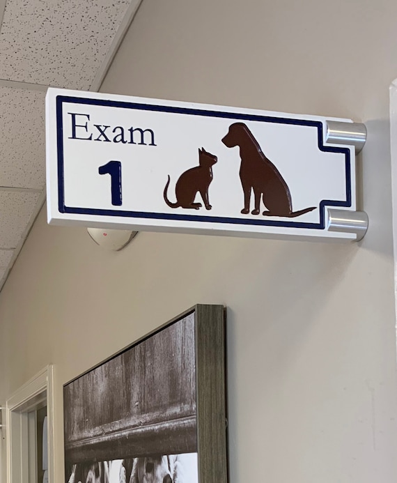 Style 1310 LARGE Protruding Engraved Veterinary Door Sign | Etsy