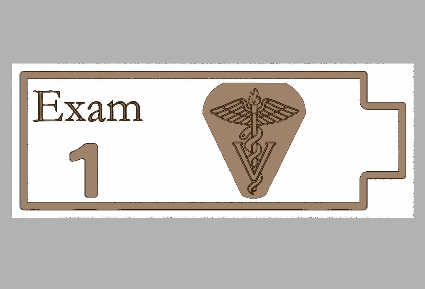 Style 1310 LARGE Protruding Engraved Veterinary Door Sign | Etsy
