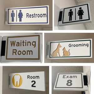 Style 1310 | LARGE Protruding Engraved Veterinary Door Sign | 13.25” X ...