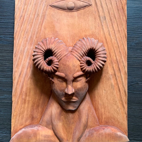 Demon Wood Carving - Etsy