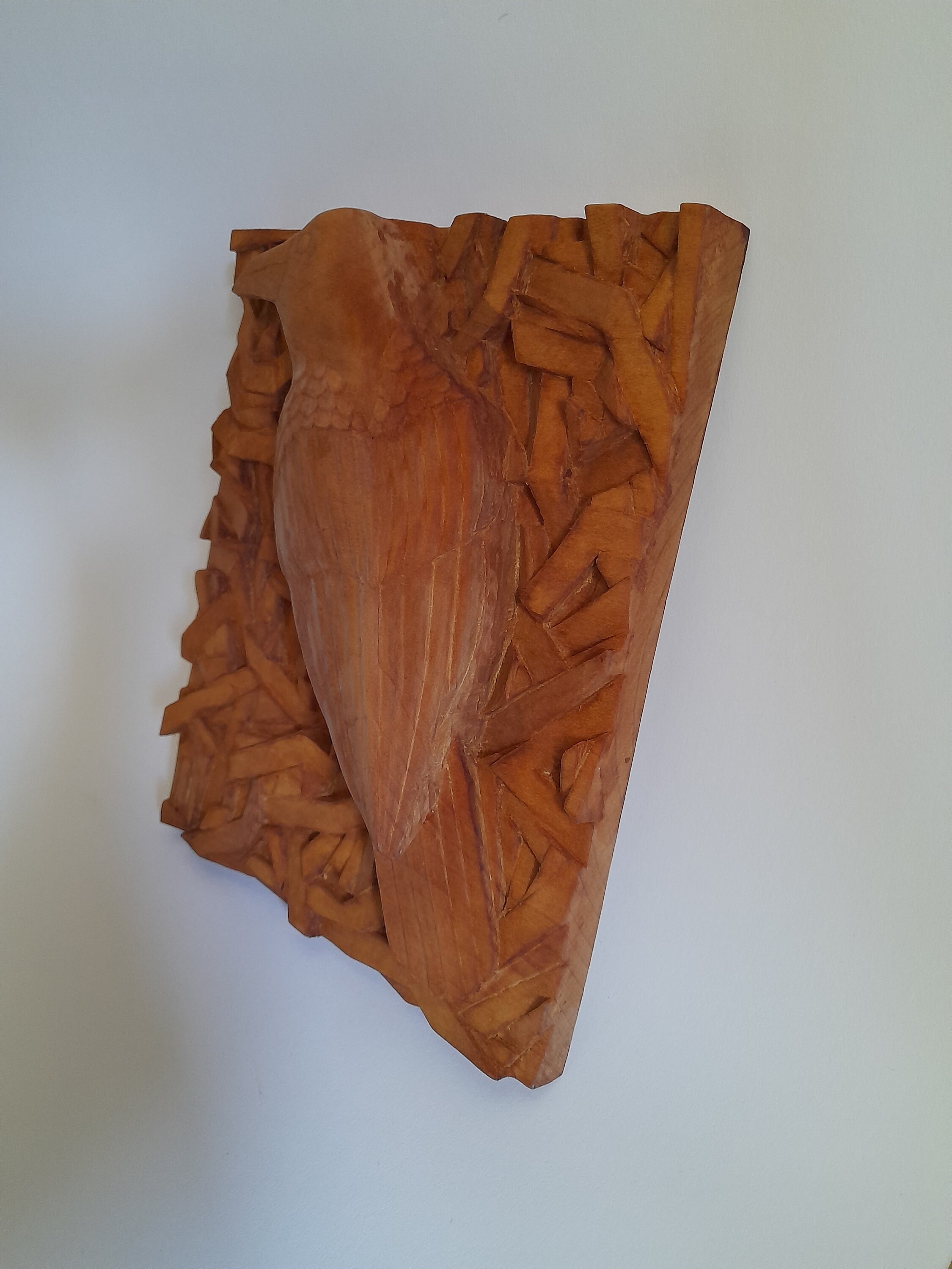 Handmade Wood Carving of a Raven by Luka's Carvings Wall - Etsy