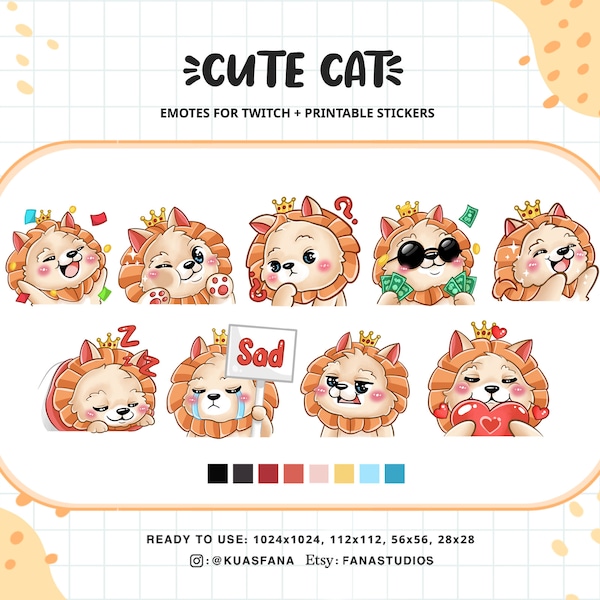 Lion King Twitch Emotes - Etsy