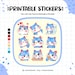 Cute Blue Cat Emotes for Twitch twitch/discord printable Stickers - Etsy