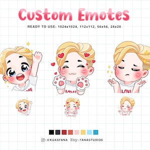 Custom Twitch Emotes, Personalized Emotes, Gaming Emotes Drawing ...