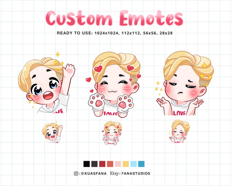 Custom Twitch Emotes Personalized Emotes Gaming Emotes | Etsy Custom Twitch Emotes Personalized Emotes Gaming Emotes | Etsy