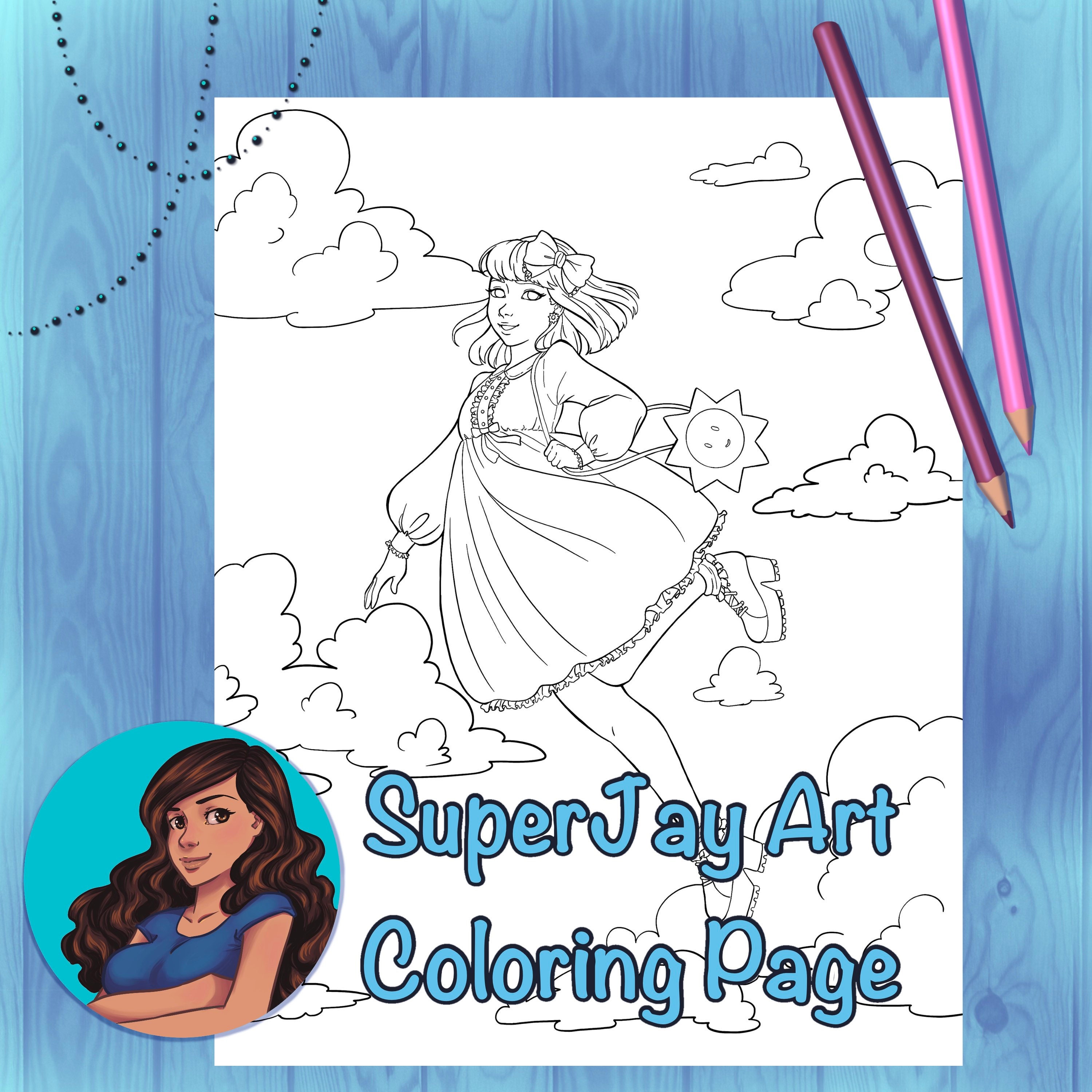 Kawaii Cute Lolita Girls, Harajuku Coloring Pages Bundle 50% Off ...