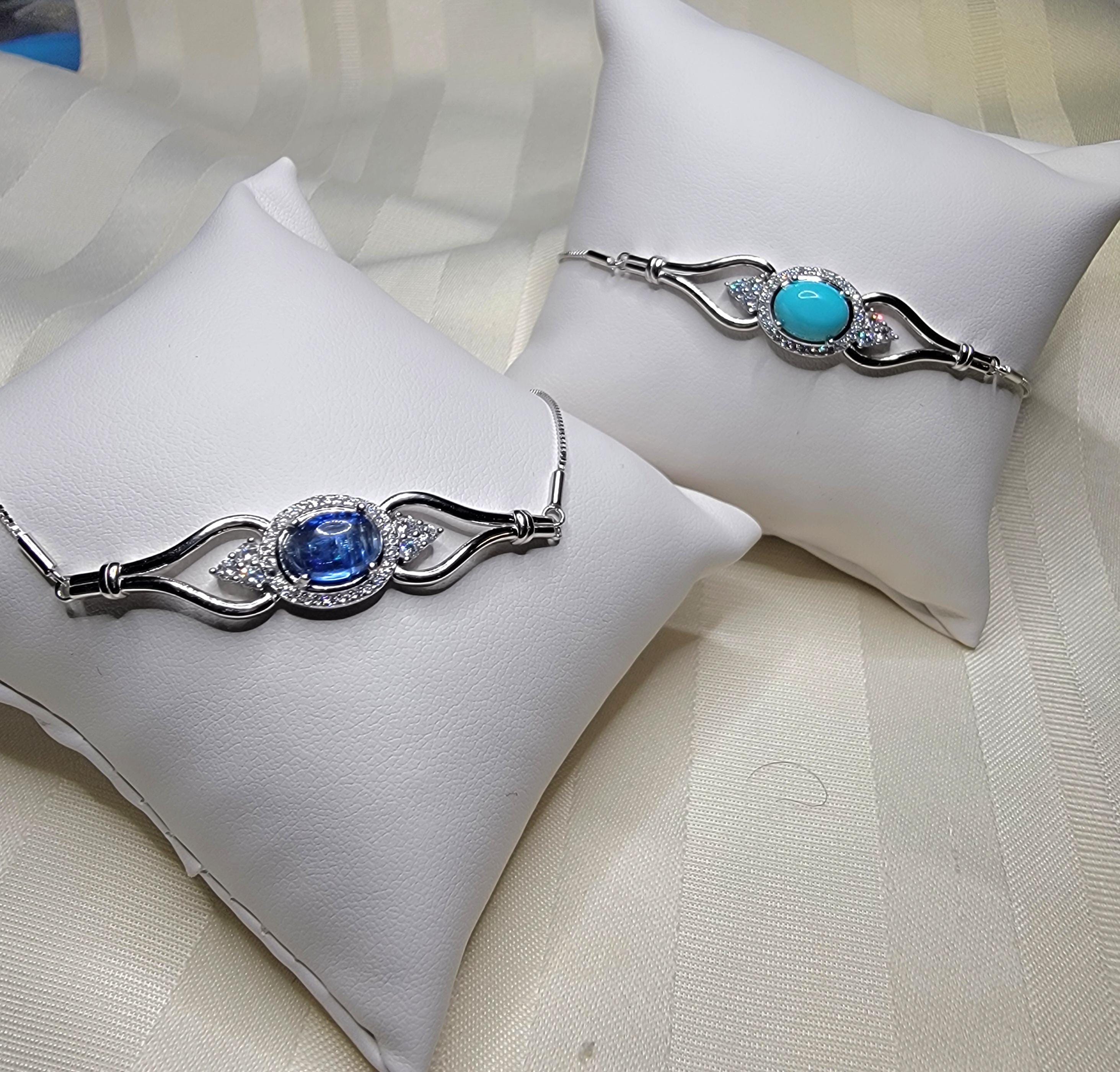 Beautiful Bolo Style Bracelet Kingman Turquoise or Blue Kyanite - Etsy