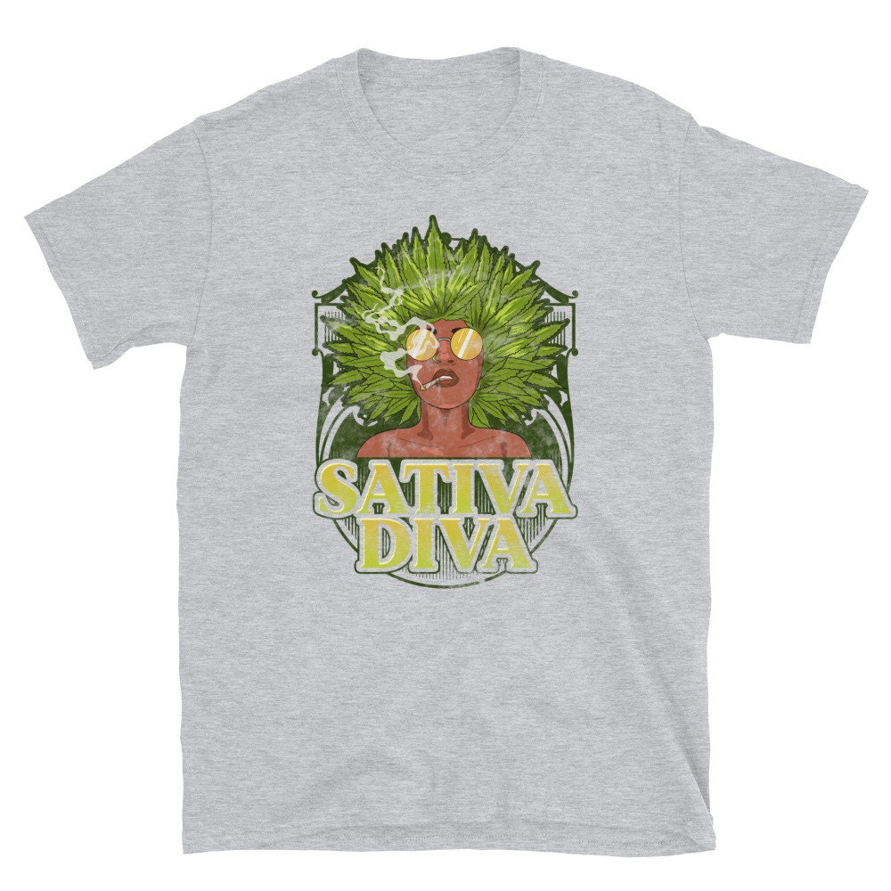 Sativa Diva Marijuana Unisex Shirt Weed Gift Design Woman - Etsy UK