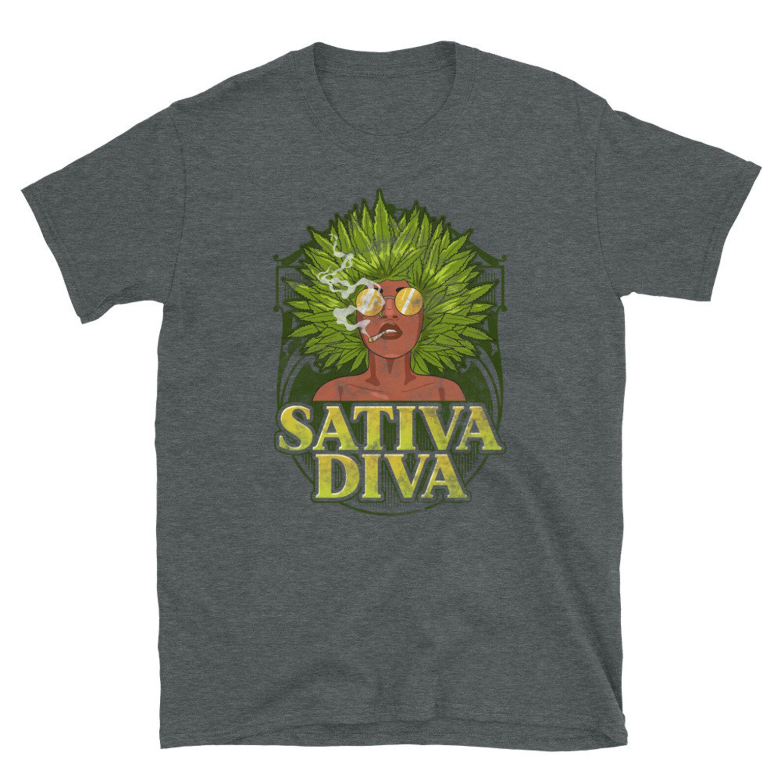 Sativa Diva Marijuana Unisex Shirt Weed Gift Design Woman - Etsy UK