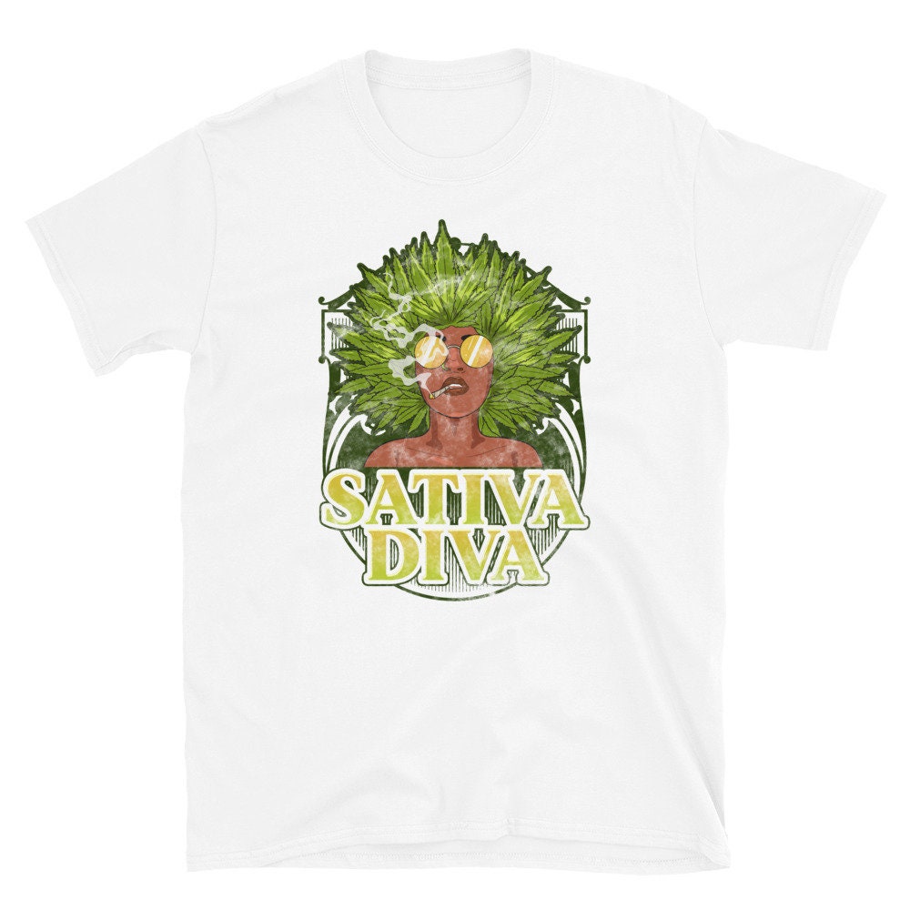 Sativa Diva Marijuana Unisex Shirt Weed Gift Design Woman - Etsy UK