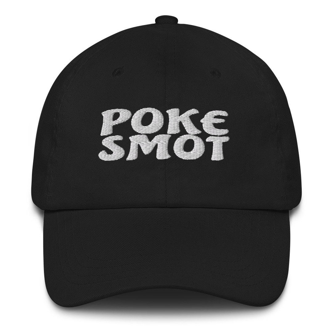 Poke Smot Curved Brim Hat Weed Baseball Cap Marijuana Dad - Etsy