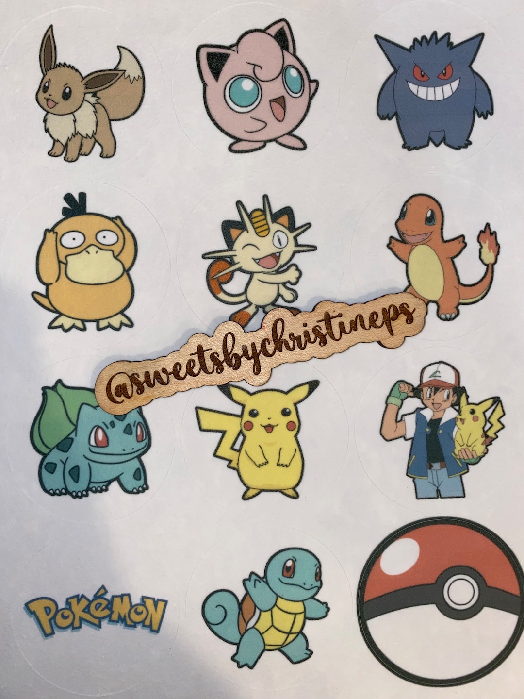 POKEMON Cupcake Topper, POKEMON Edible Image Sheet, 6 Options - Etsy