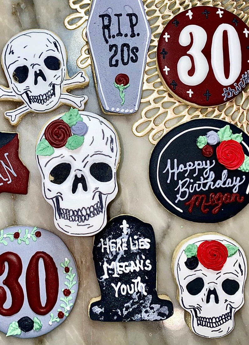 30th Birthday Cookies: RIP 20s | Etsy