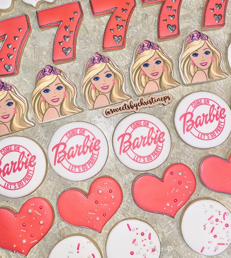 Barbie Cookies Birthday Cookies Doll Cookies - Etsy