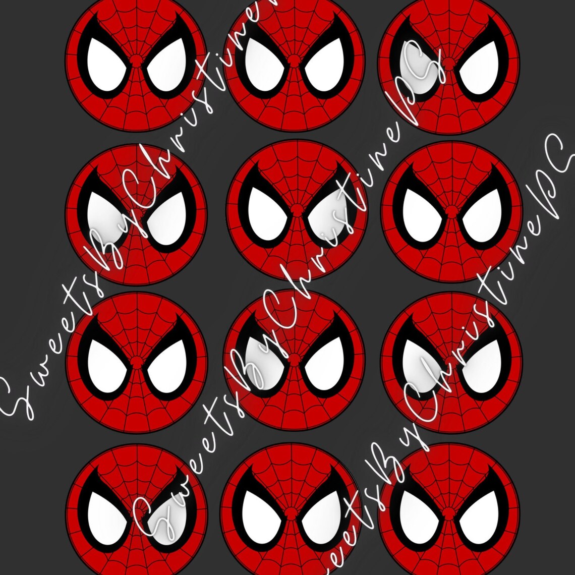 SPIDER MAN Cupcake Topper Spider-man Edible Image Sheet - Etsy