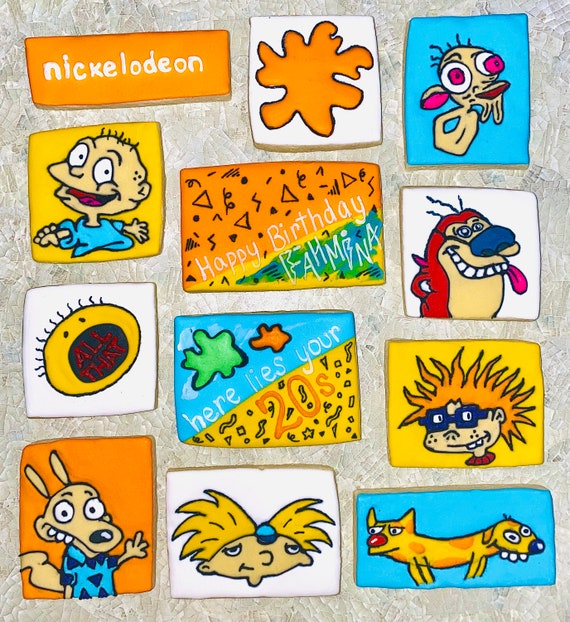 Nickelodeon/ 90s Themed Cookies - Etsy