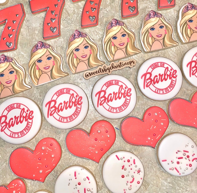 Barbie Cookies Birthday Cookies Doll Cookies - Etsy