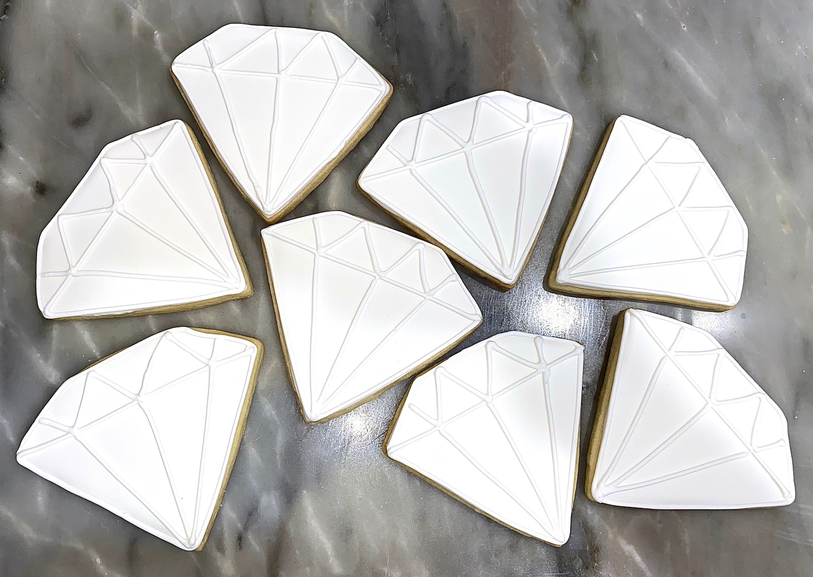 Diamond Cookies for Engagement Bridal Wedding - Etsy