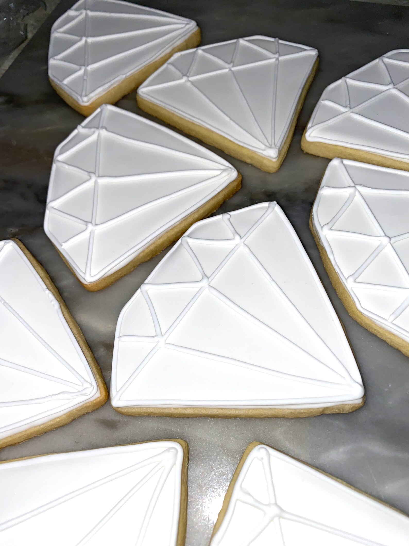 Diamond Cookies for Engagement Bridal Wedding - Etsy