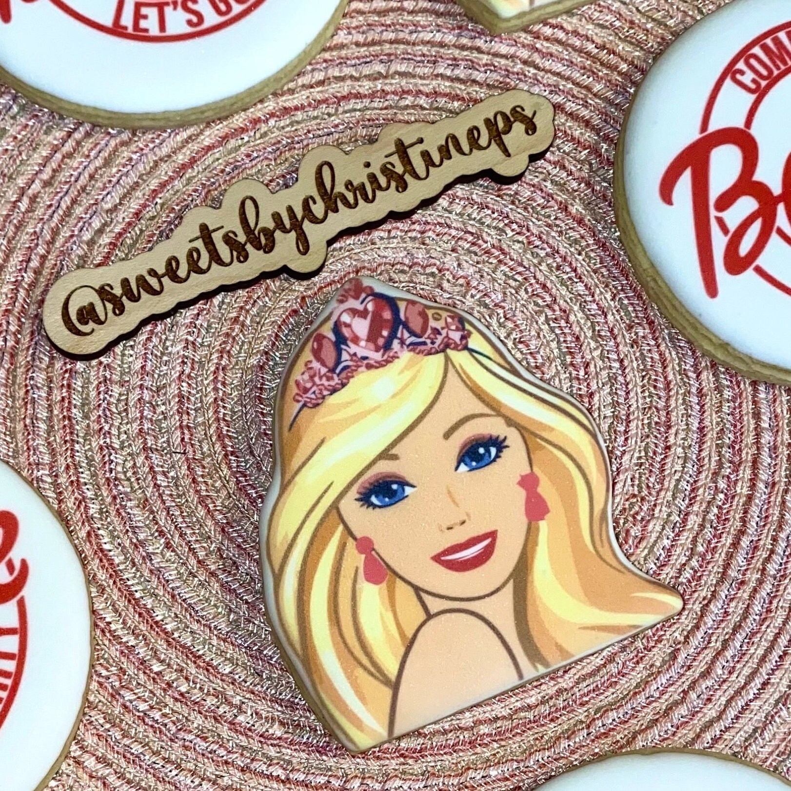 Barbie Cookies Doll Headshot - Etsy