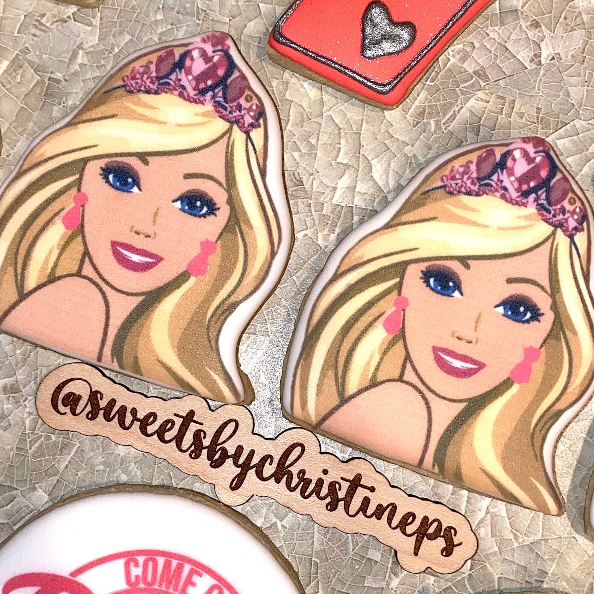 Barbie Cookies Doll Headshot - Etsy