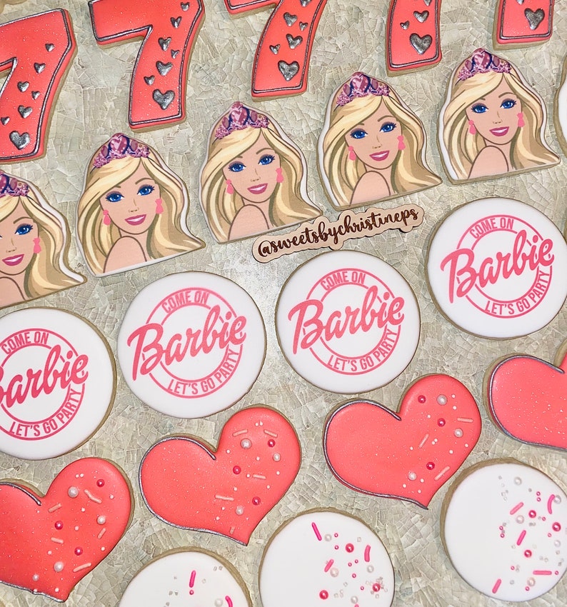 Barbie Cookies Birthday Cookies Doll Cookies - Etsy