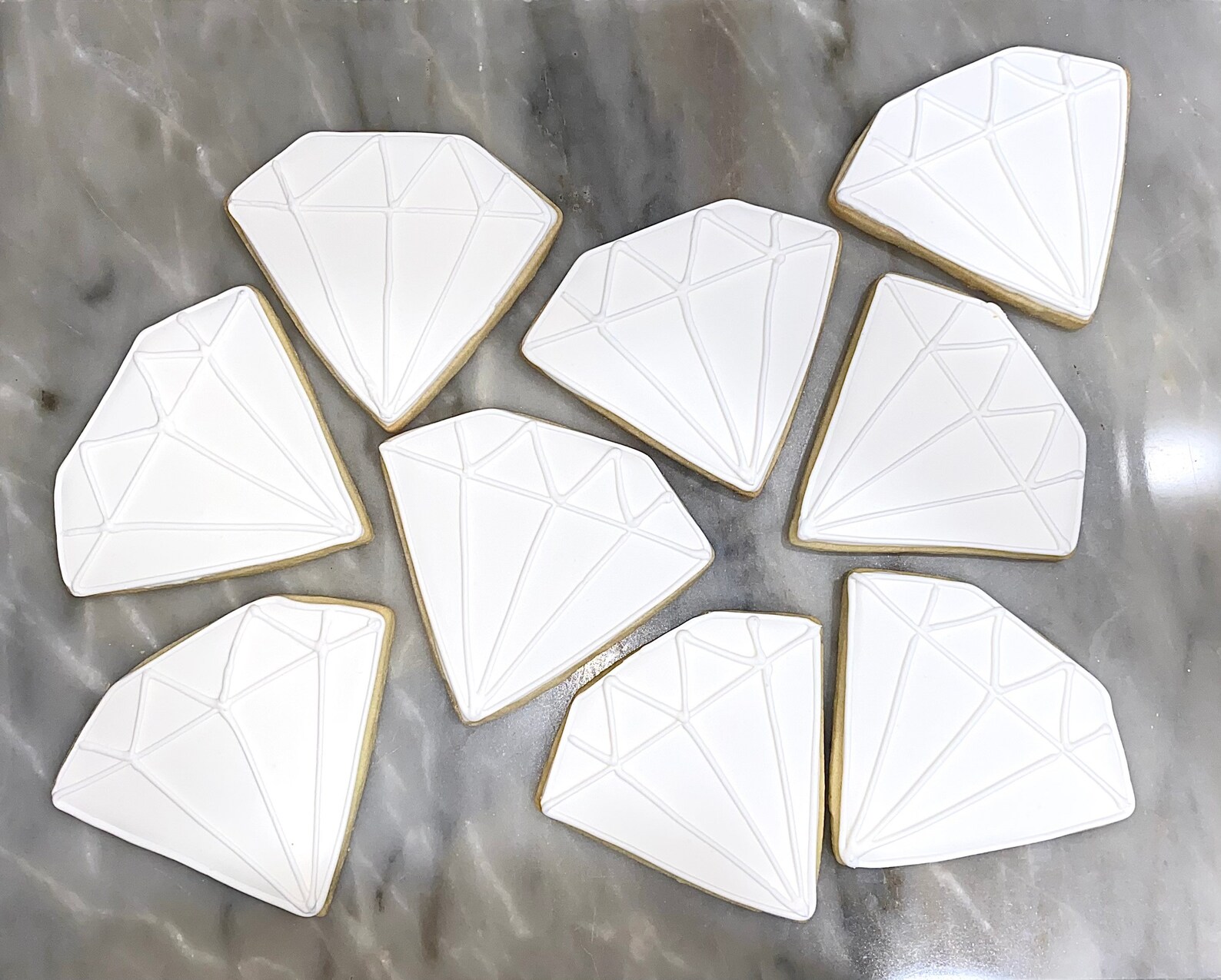 Diamond Cookies for Engagement Bridal Wedding - Etsy