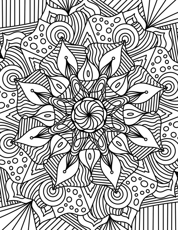 Printable Handmade Coloring Page Abstract Design Etsy Australia Printable Handmade Coloring Page Abstract Design Etsy Australia