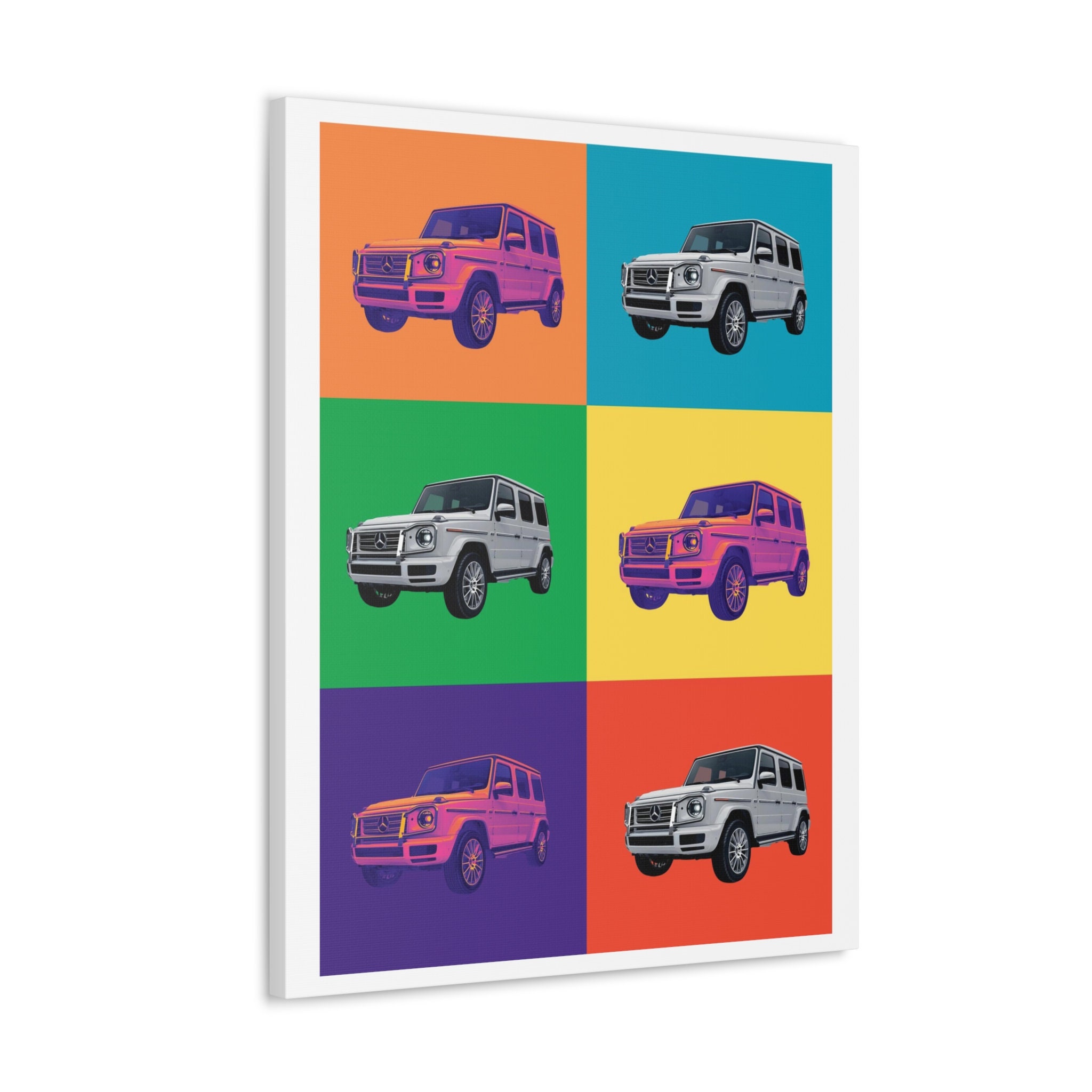 G Wagon Pop Art Print on Canvas Car Artwork - Etsy