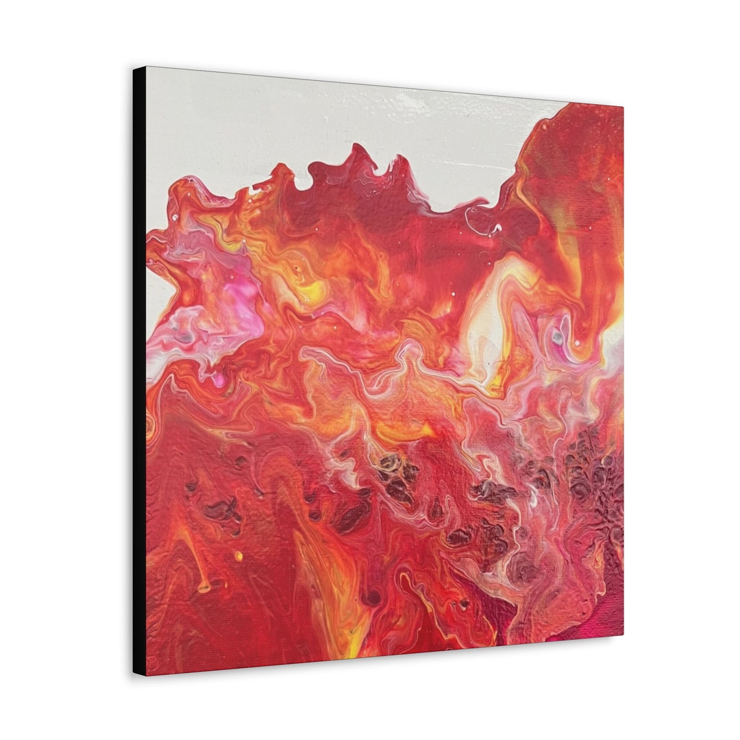 Waves of Fire Canvas Gallery Wall Art Print - Etsy