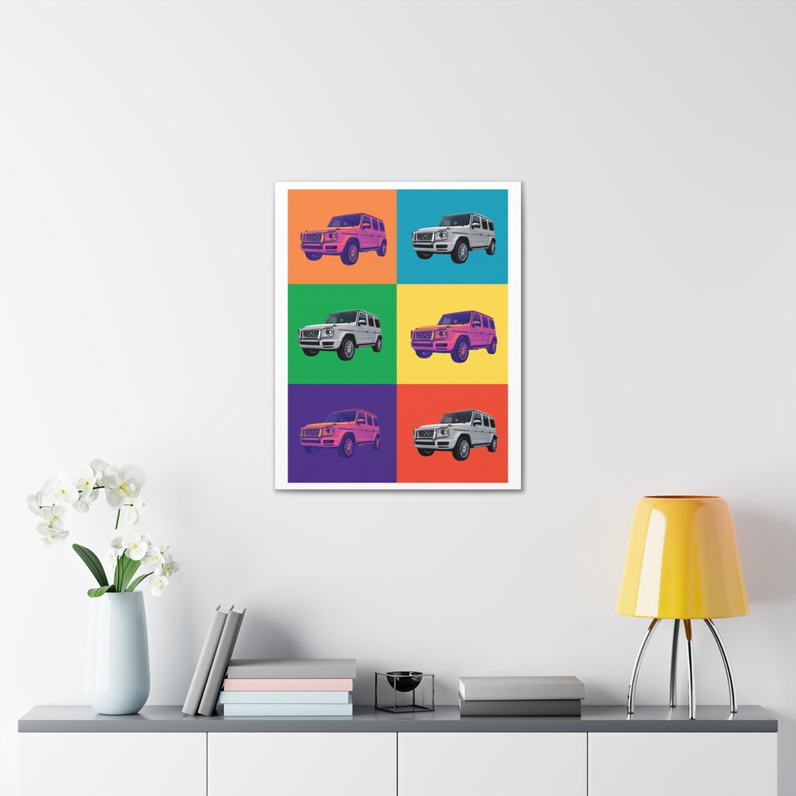 G Wagon Pop Art Print on Canvas | Car Artwork - Etsy